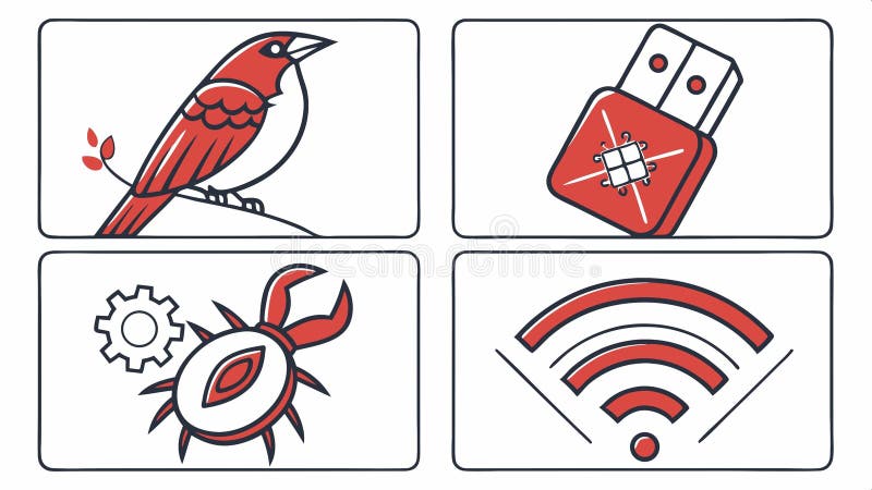 Tech Icons Set, Vector Design Technology Symbol Graphics Collection ...