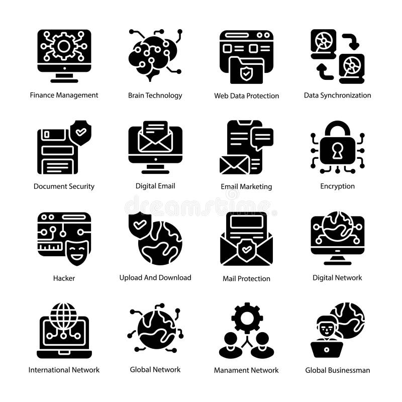 Add User Solid Fill Outline Icon Design Illustration. Media Control ...