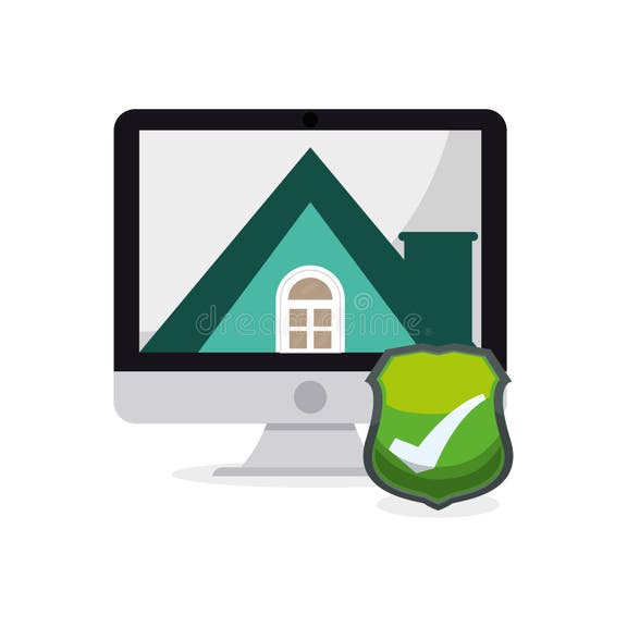 Technology System Smart Home Security Stock Illustration - Illustration ...