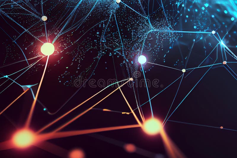 Technology or Tech Data. Network Internet Connect Concept. Abstract ...