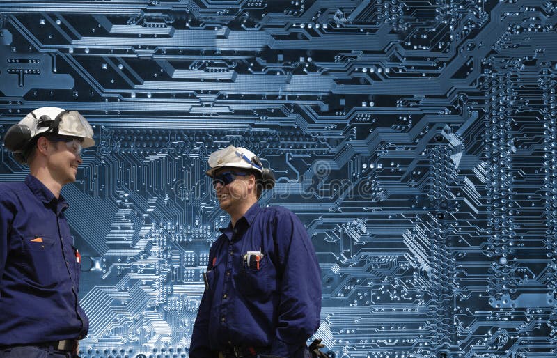 Hi Tech Computer-parts And Microchips Stock Photo - Image of connector ...