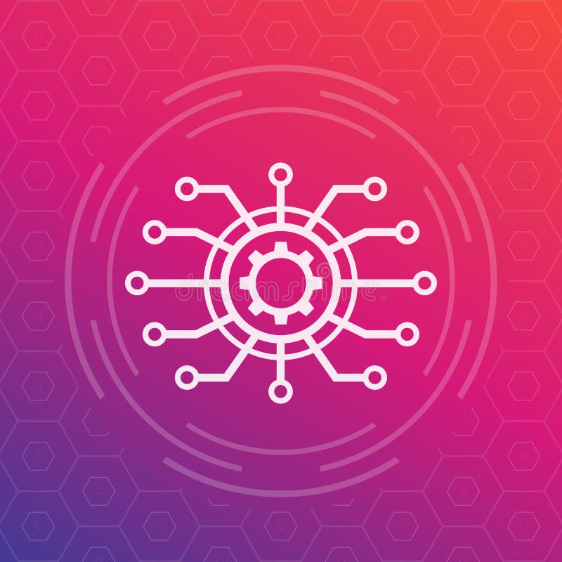 Technology, Technological Solutions Icon Stock Vector - Illustration of ...