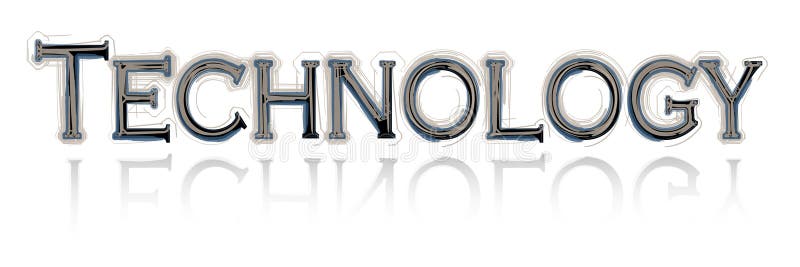Technology Text stock vector. Illustration of technology - 5230721
