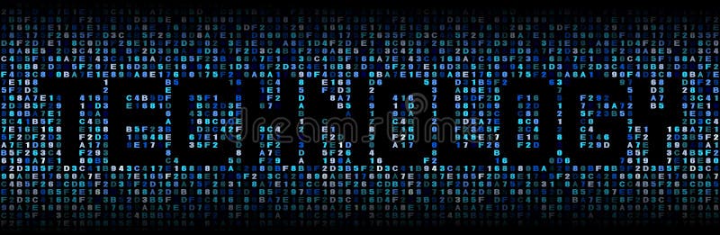 Technology Text on Abstract Hex Illustration Stock Illustration ...