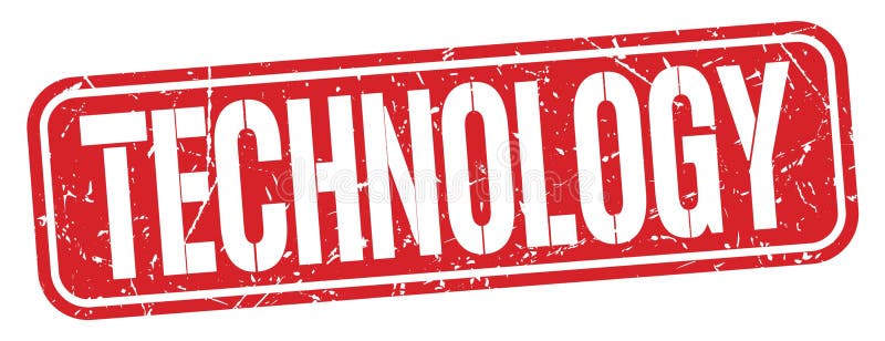TECHNOLOGY Text Written on Red Stamp Sign Stock Illustration ...