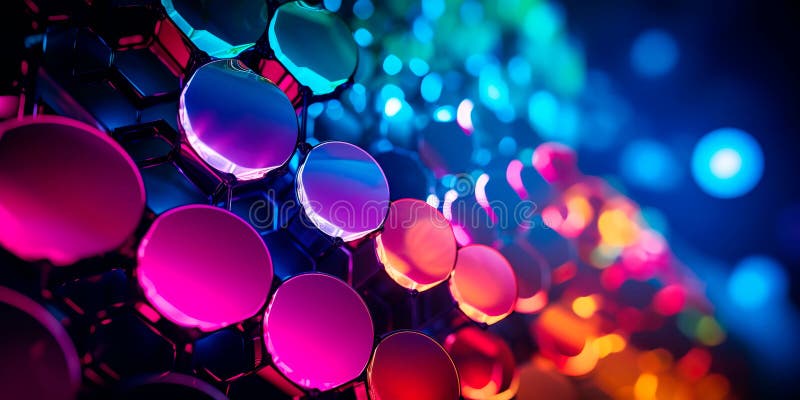 Technology-themed Wallpaper with Vibrant Colors and Geometric Shapes ...