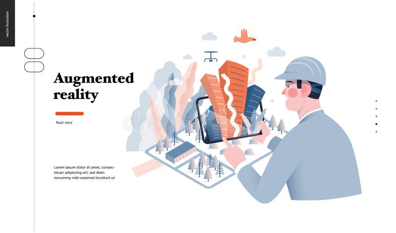 Technology Topic Illustration Stock Vector - Illustration of building ...