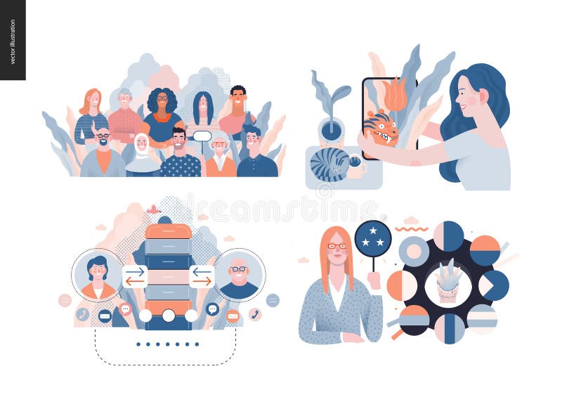 Technology Topic Illustration Stock Vector - Illustration of conference ...