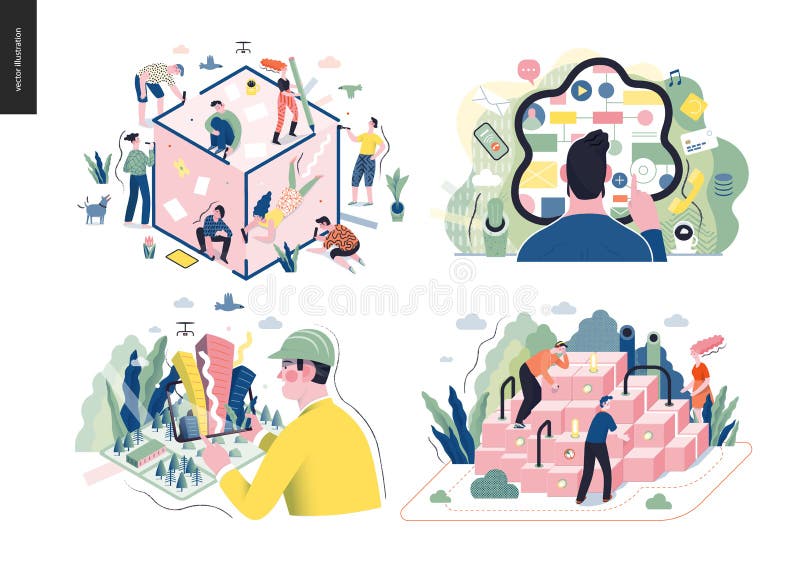 Technology Topic Illustration Stock Vector - Illustration of business ...