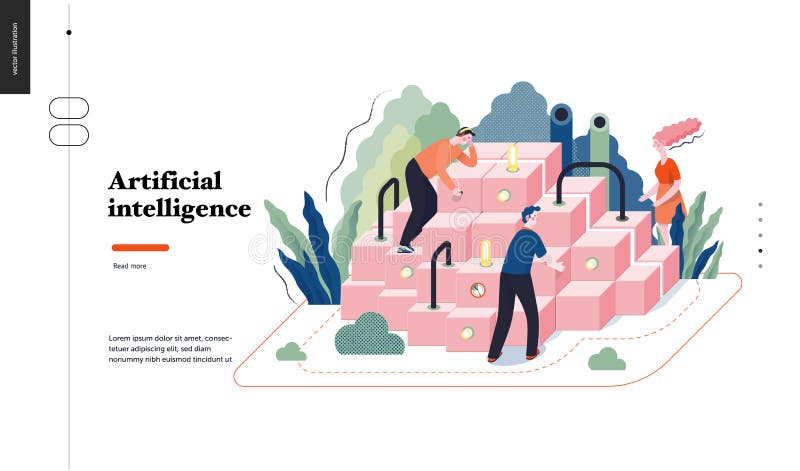 Technology Topic Illustration Stock Vector - Illustration of cyber ...