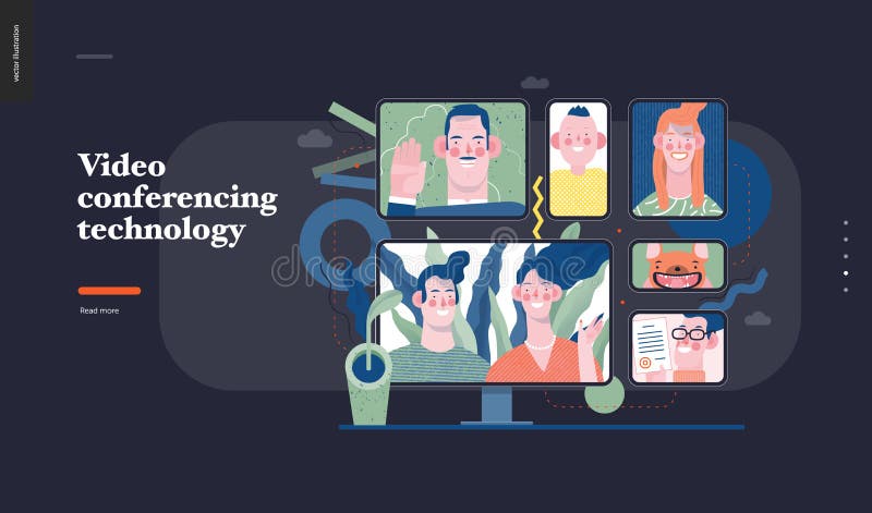 Technology Topic Illustration Stock Vector - Illustration of messsage ...