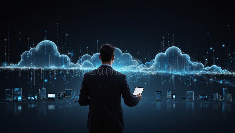 Technology Touch Metaverse, World of Technology, Technology Background Stock Illustration ...