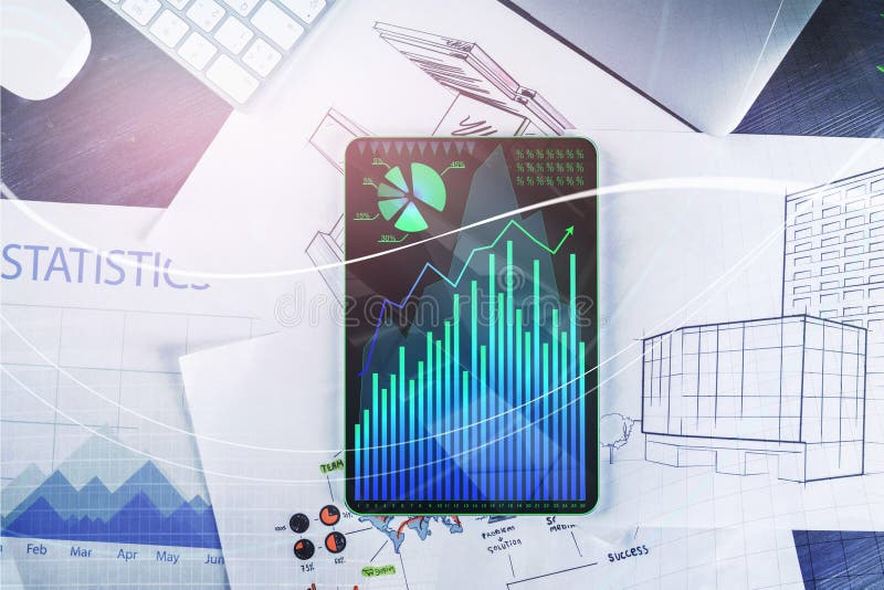 Technology and Trade Concept Stock Illustration - Illustration of ...