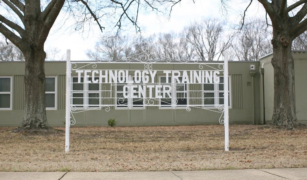 Technology Training Center Sign Editorial Image - Image of studies ...