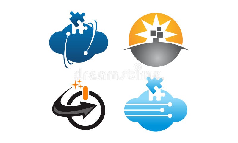 It Technology Transfer Set stock vector. Illustration of highway ...