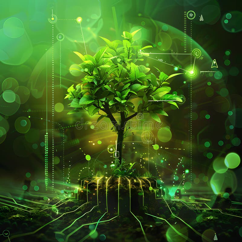 Technology Transformational, Green Technology Transformation. Stock ...