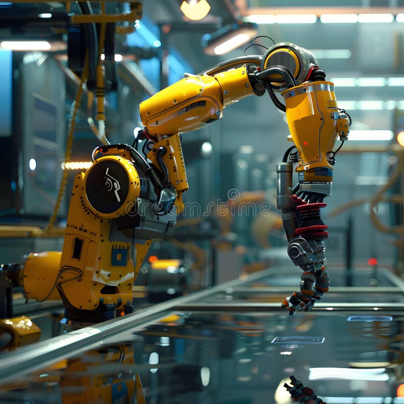 Technology Transformational, Industrial Automation and Robotics. Stock ...