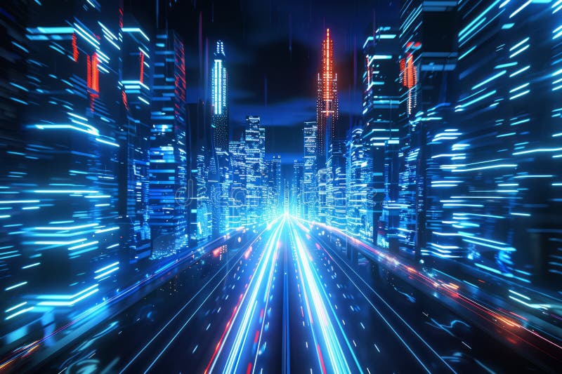 Technology of Transportation Concept. Traffic Control Systems Stock ...