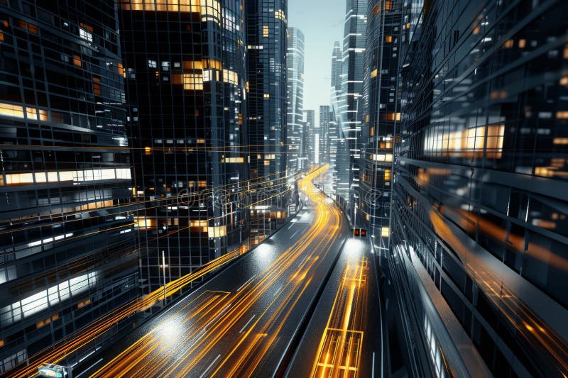 Technology of Transportation Concept. Traffic Control Systems Stock ...