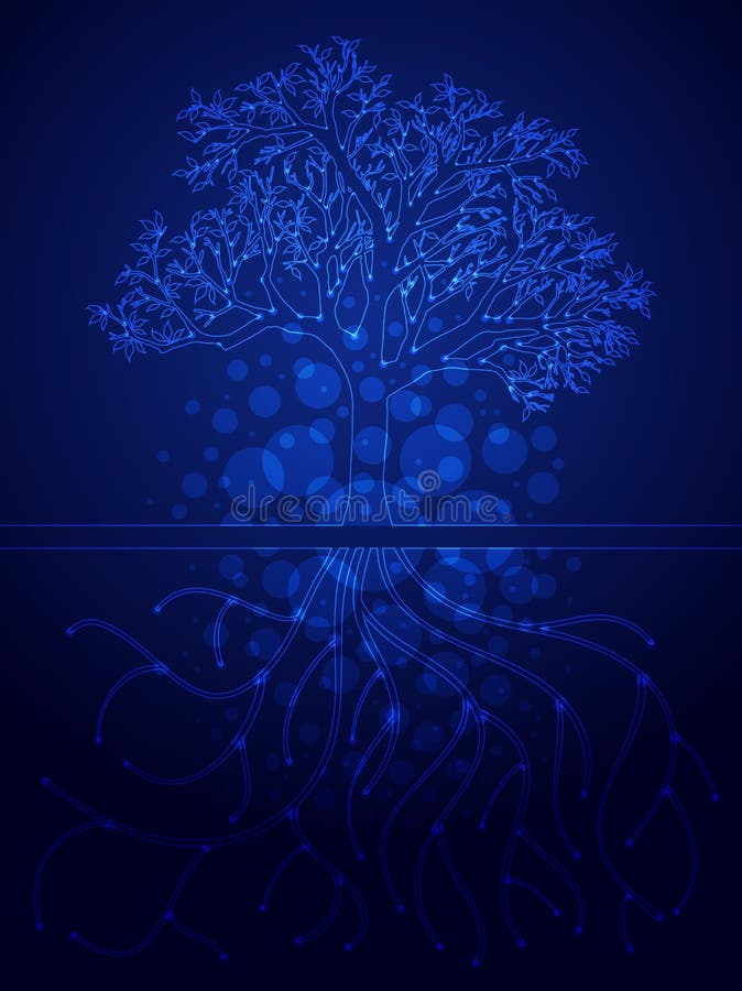 Tree Roots Logo stock vector. Illustration of grow, natrual - 34346189