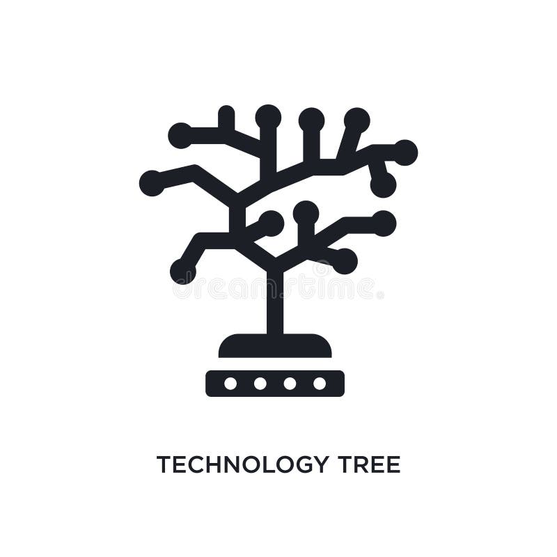 Technology Tree Isolated Icon. Simple Element Illustration from ...