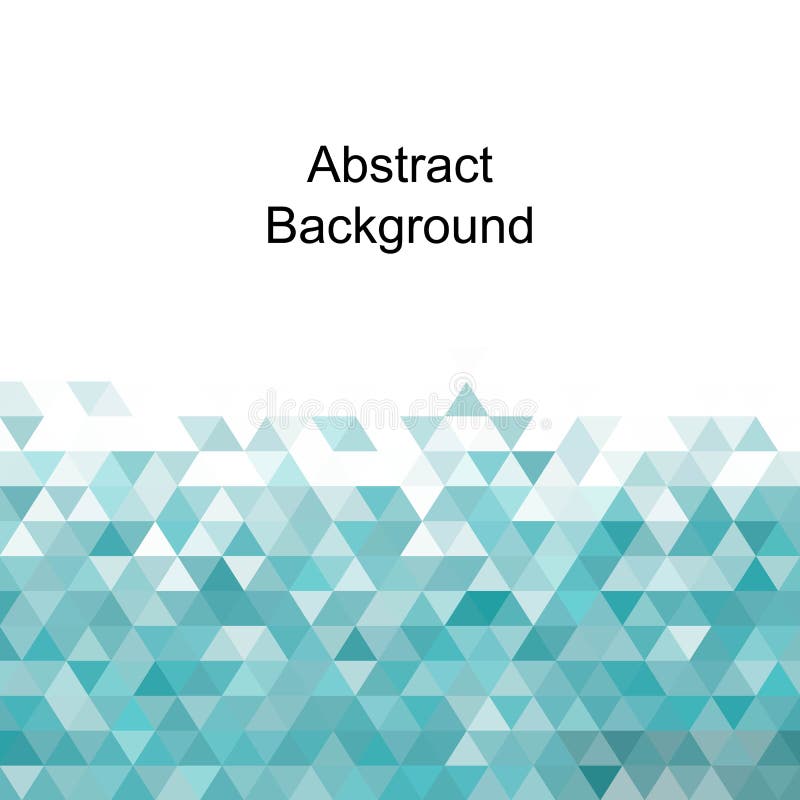 Technology Triangles Banner Template. Vector Blue Triangles Background ...