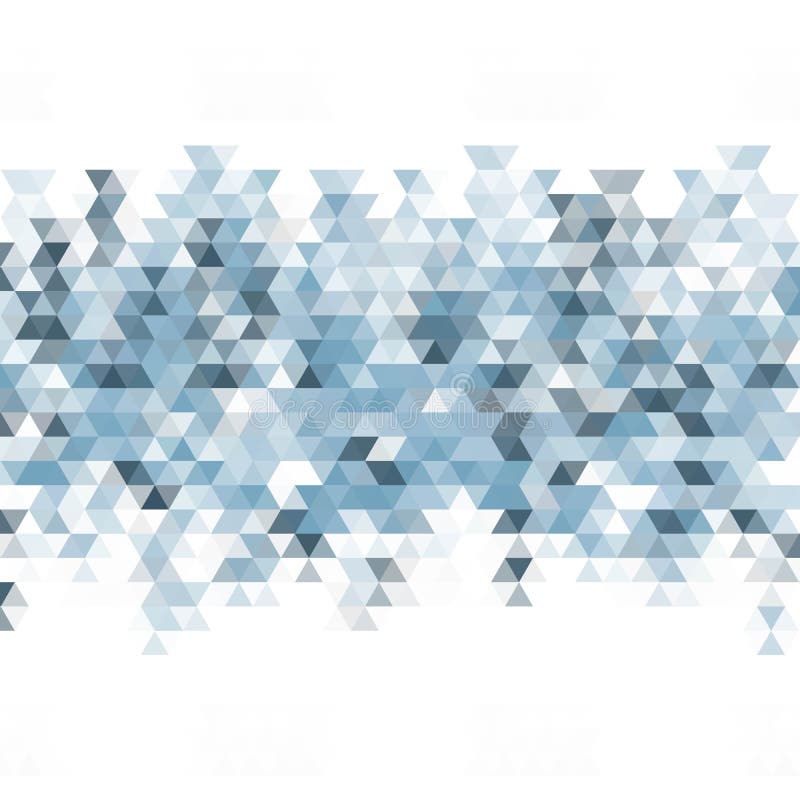 Technology Triangles Banner Template. Vector Blue Triangles Background ...