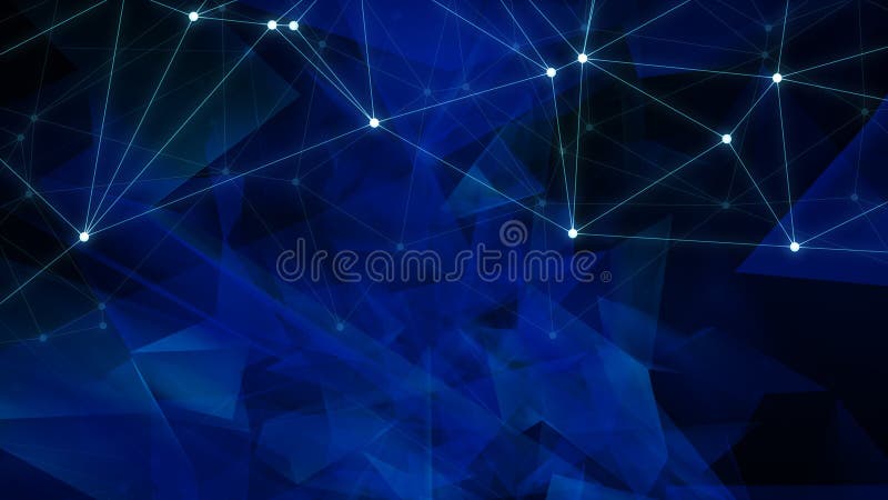 Technology Triangles Illustration Background, Abstract Dots Background ...