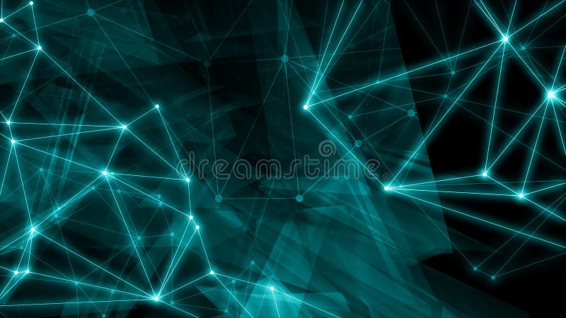 Technology Triangles Template Concept, Abstract Pattern Lines Stock ...