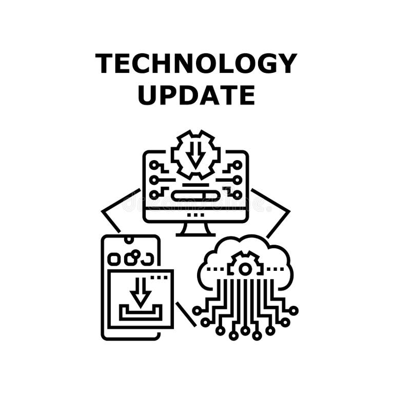 Technology Update Icon Vector Illustration Stock Illustration ...