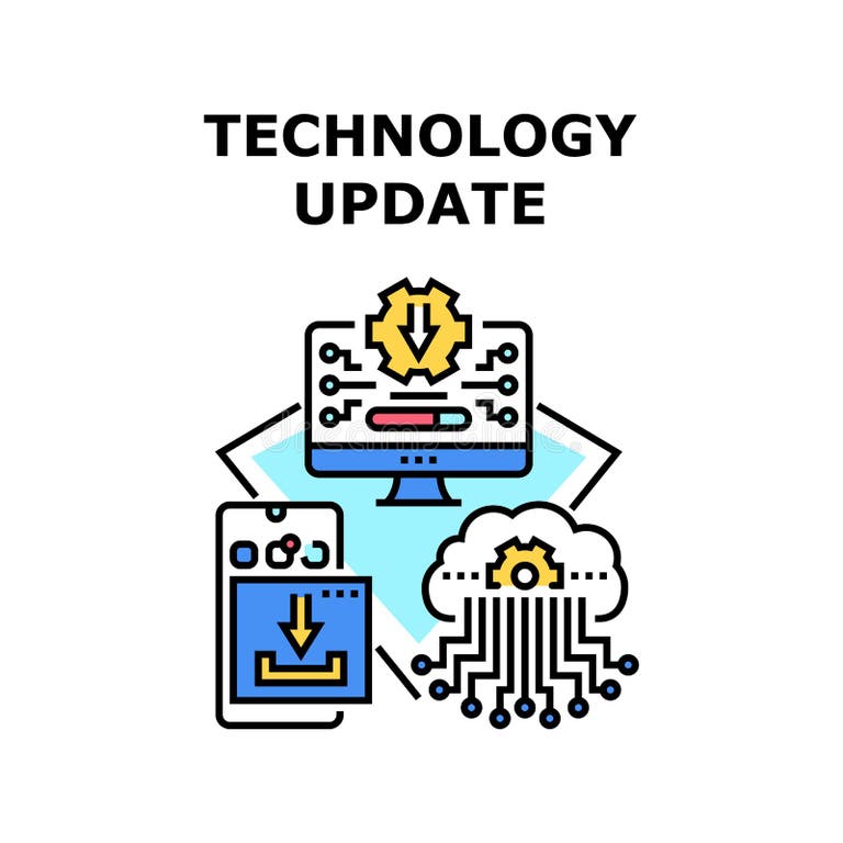 Technology Update Icon Vector Illustration Stock Vector - Illustration ...
