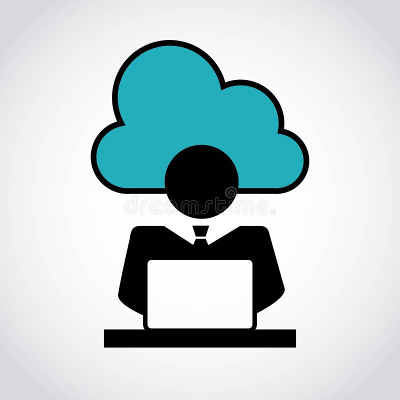 Technology Users Community Icon Stock Vector - Illustration of network ...