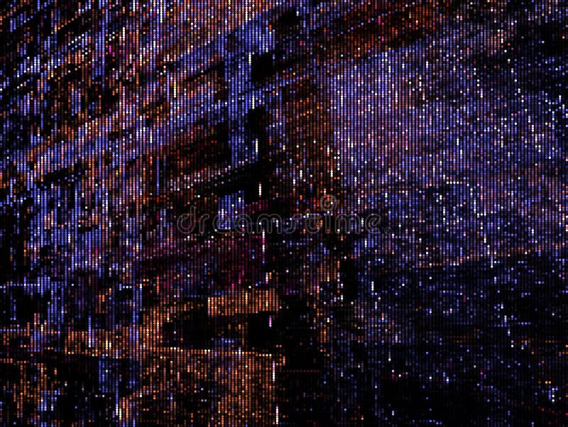 Technology Vector Background - Chaos Lines and Glowing Dots Stock ...