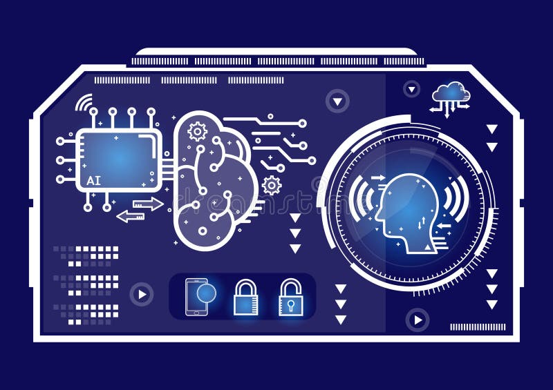 Technology Vector Infographic Cyber Security Concept. Protect Mechanism ...
