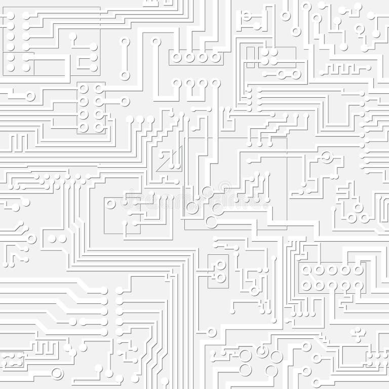 Vector Light Gray Circuit Board Pattern Stock Vector - Illustration of ...