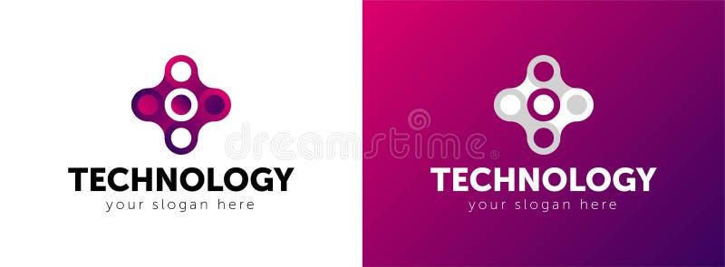 Technology Vector Logo Design Template. Abstract Design Concept ...
