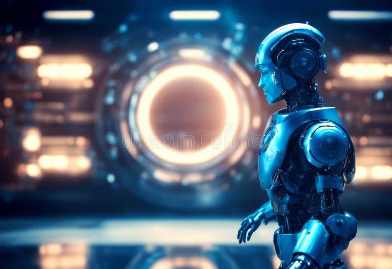 Technology Vertical Blue Abstract Ai Intelligence Levitation Chatbot ...