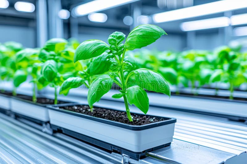 Technology for Vertical Farming in a Controlled Environment Stock ...