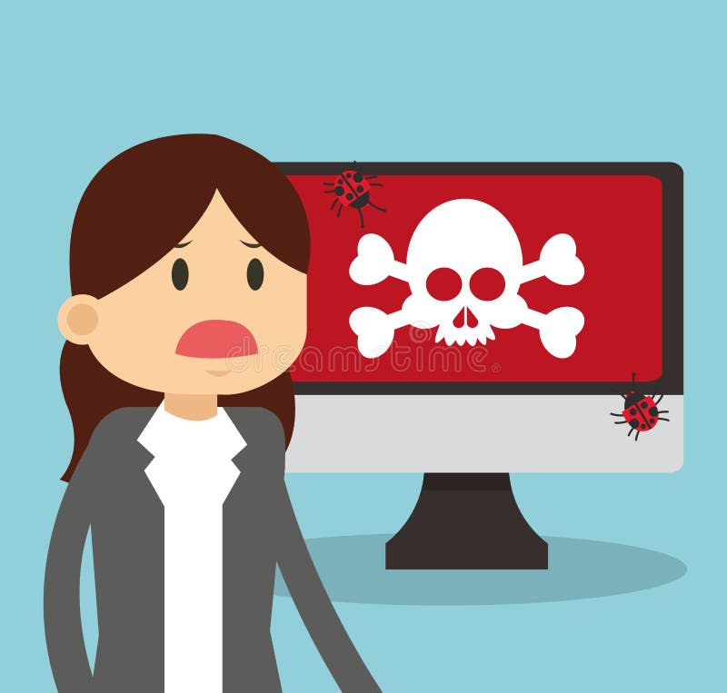 Technology and virus stock vector. Illustration of digital - 125396828