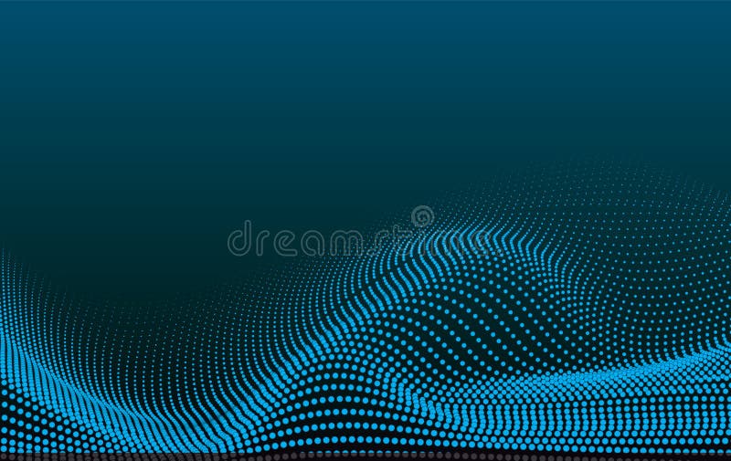 Technology Wave Background. Stock Illustration - Illustration of ...
