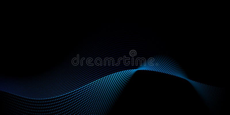 Vector Abstract Motion, Smooth, Soft Blue Wave Line Pattern, Dot Particle. Curve and Fluid Shape ...