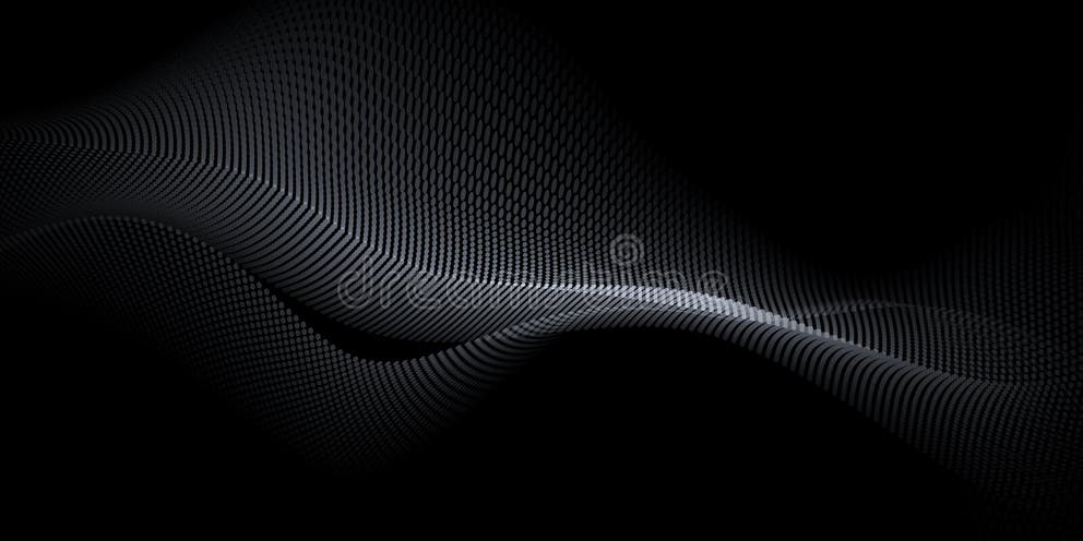 Vector Abstract Motion, Smooth, Soft Wave Line Pattern and Dot Particle. Curve and Fluid Shape ...