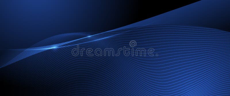 Vector Abstract Dynamic, Wave - Flow Mesh Particles Pattern and Dot on ...