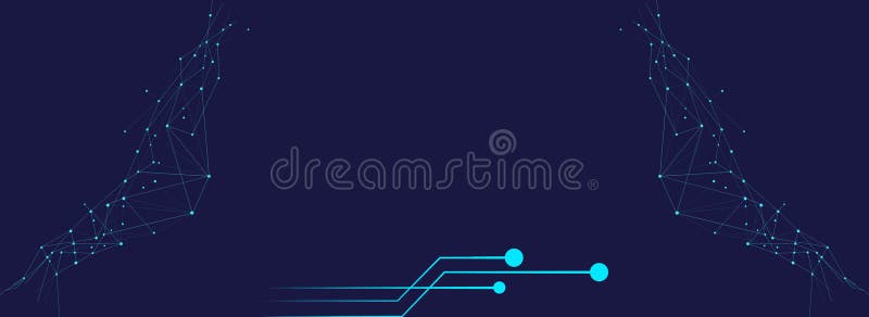 Technology Web Background Featuring Abstract Artificial Intelligence ...