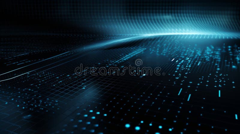 Technology Web Background. Virtual Concept Stock Illustration ...