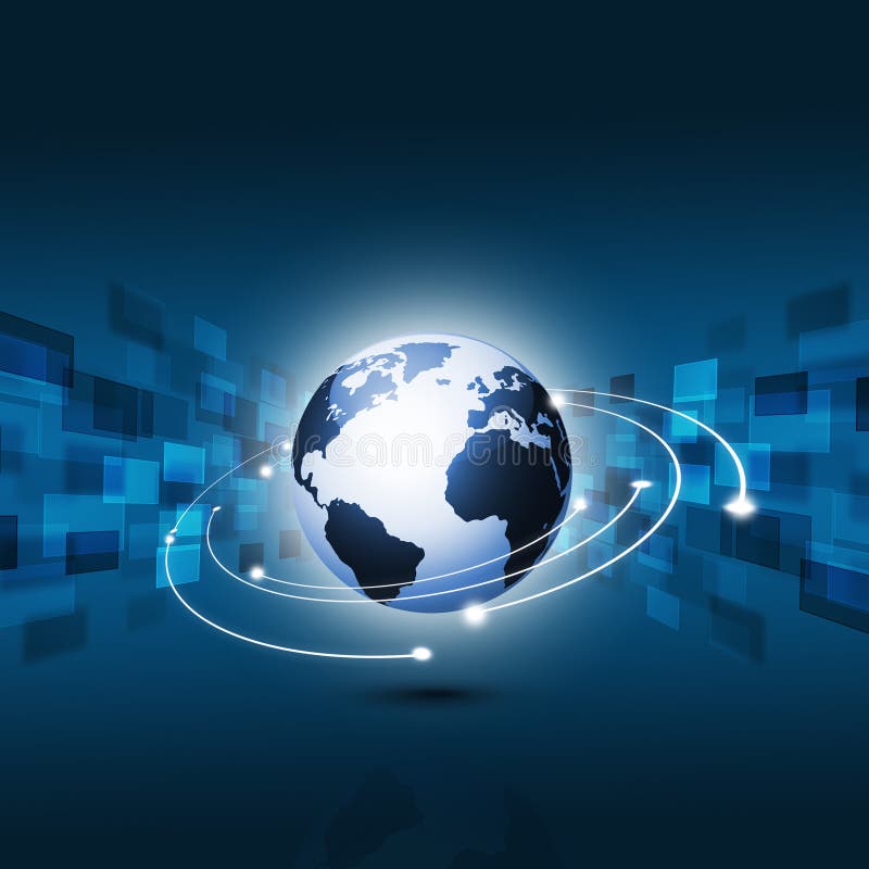 Technology Web Connections stock illustration. Illustration of computer ...