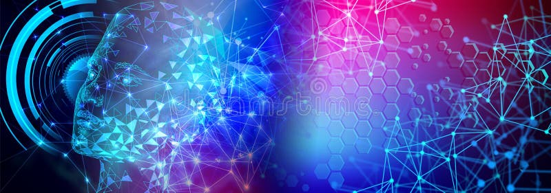 Technology Web Glob Background.artificial Intelligence Virtual Concept ...