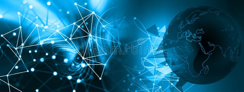 Technology Web Glob Background.artificial Intelligence Virtual Concept ...