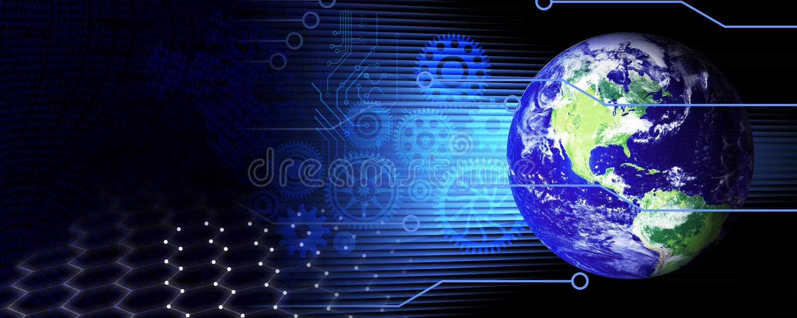 Technology Web Glob Background.artificial Intelligence Virtual Concept ...