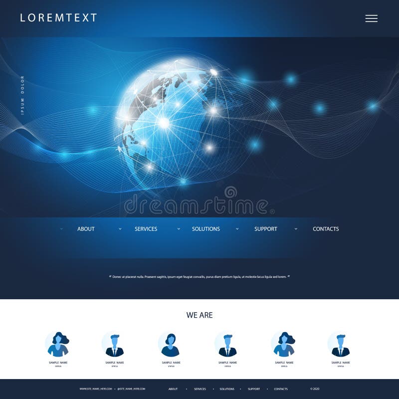Technology Website Creative Design Template for Your Business - Cloud ...